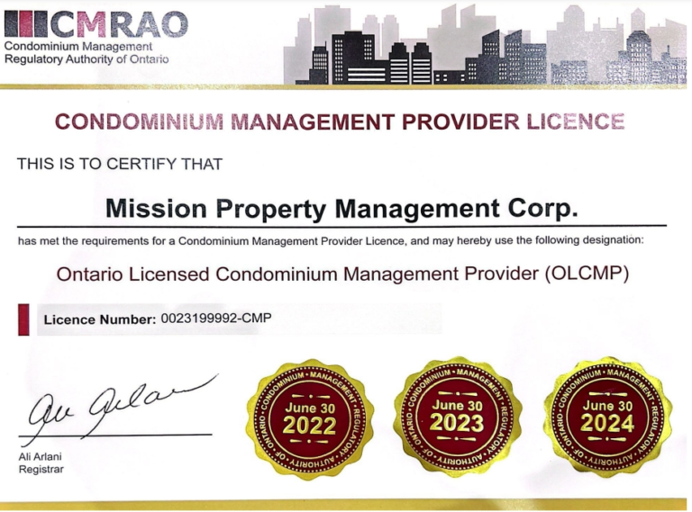Status Certificate Request – Mission Property Management